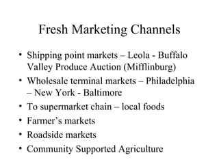 Vegetable marketing | PPT
