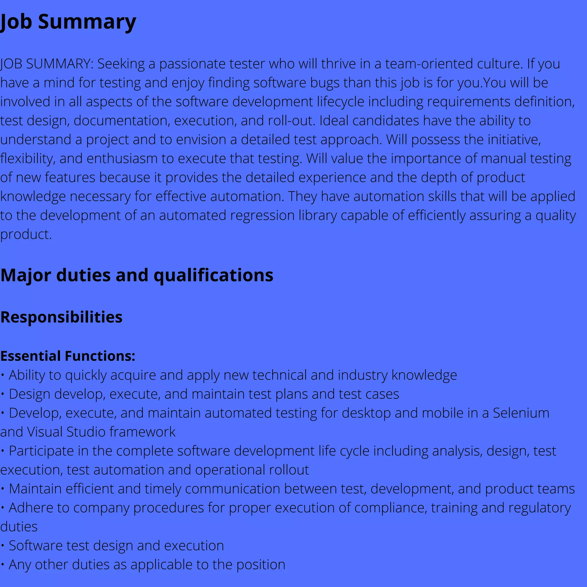 Qa Analyst Ppt