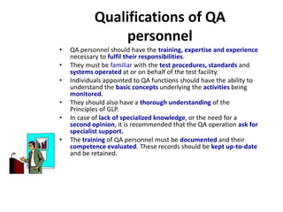 Qa and glp | PPTX