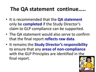 Qa and glp | PPTX