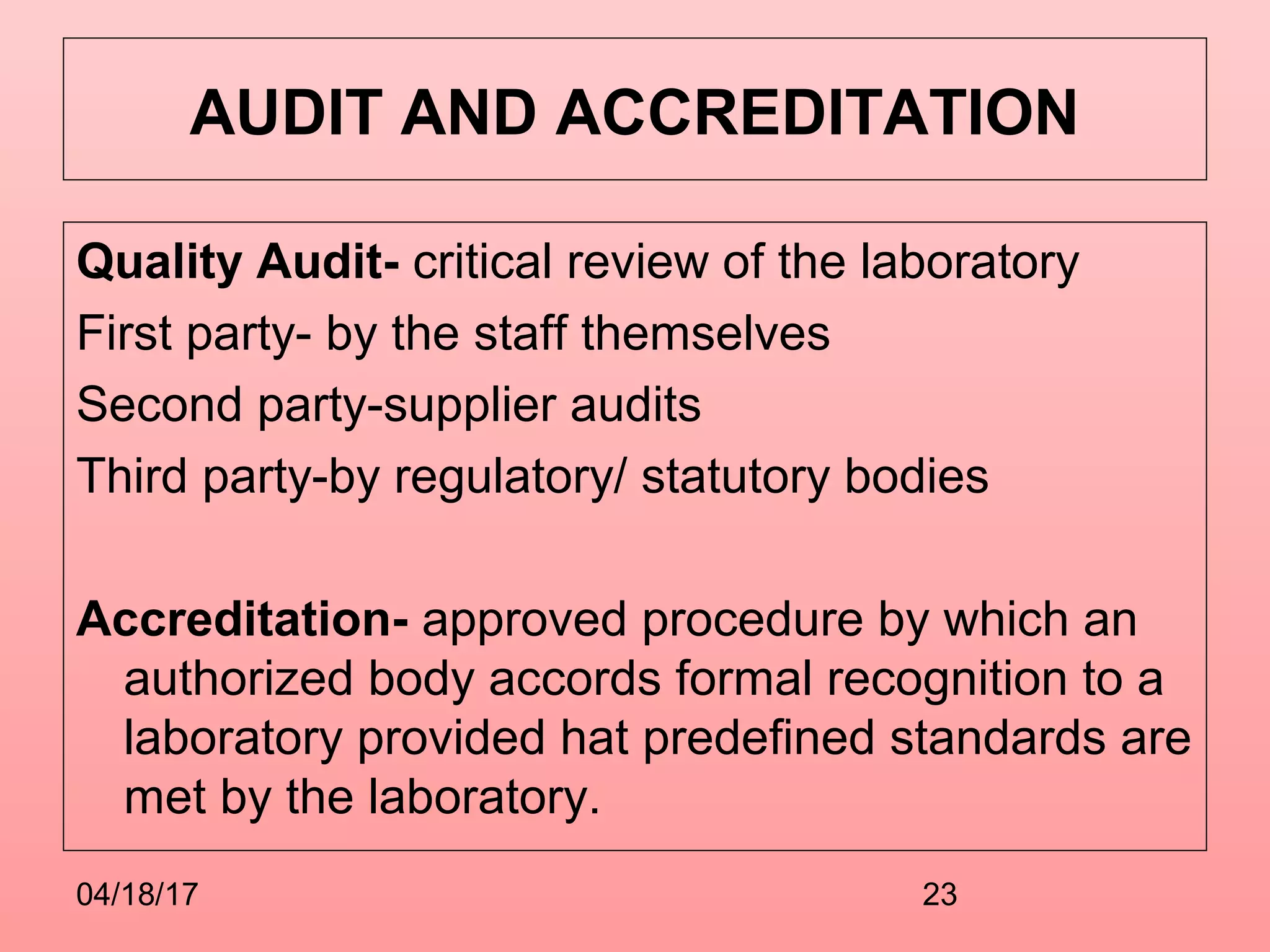 quality assurance and quality control | PPT