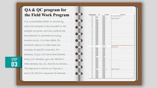 Quality Assurance & Quality Control for the field work | PPTX