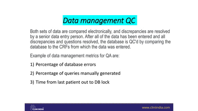 QA and QC in CDM_15-Sep -2021.pptx | Databases | Computer Software and Applications