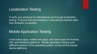 Quality Assurance and Testing services | PPT