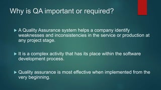 Quality Assurance and Testing services | PPT