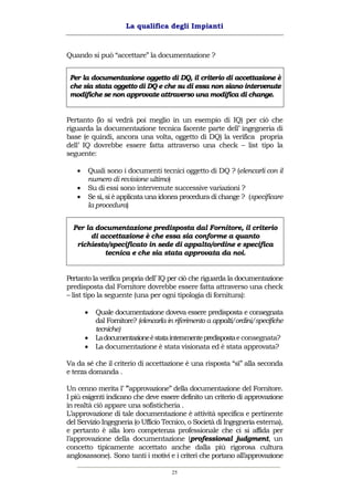 QUALIFICA degli IMPIANTI Capitolo 4: L’Installation Qualification | PDF ...
