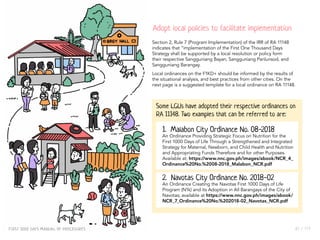 First 1000 Days Manual of Procedures | PDF