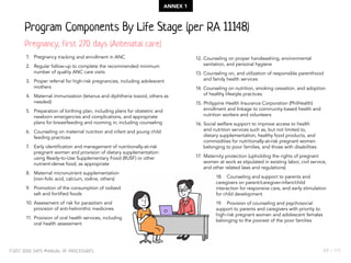 First 1000 Days Manual of Procedures | PDF
