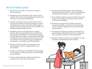First 1000 Days Manual of Procedures | PDF