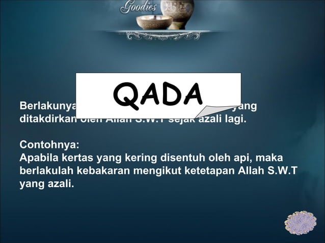 Qada dan qadar tauhid tahun 11 | PPT