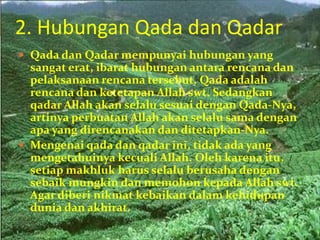 Qada dan qadar | PPTX