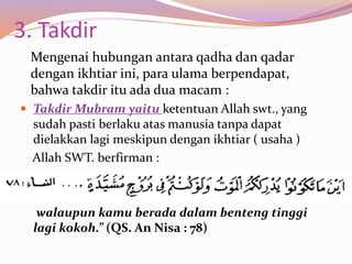 Qada dan qadar | PPTX