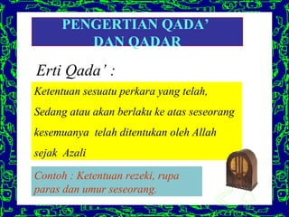 Qada' dan qadar. skcl | PPT