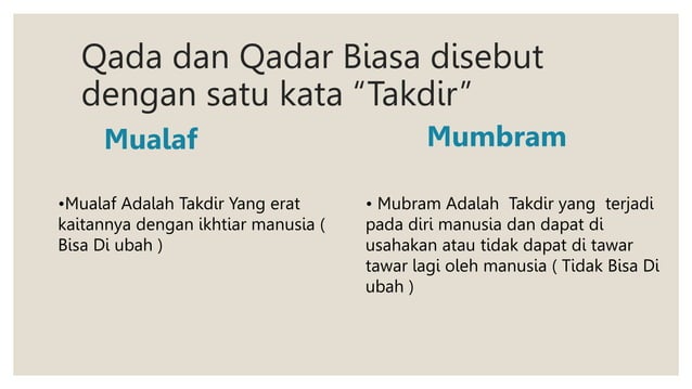 Qada dan Qadar kl.2.pptxpppppppppppppppppp | PPTX