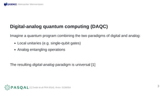 Qadence: A differentiable interface for digital-analog quantum programs ...