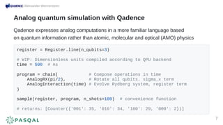 Qadence: A differentiable interface for digital-analog quantum programs ...