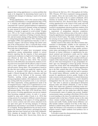 Writing Apprehension Among English as a Foreign Language Postgraduate ...