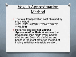 Transportation Modelling - Quantitative Analysis and Discrete Maths | PPTX