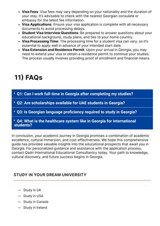 Exploring Educational Opportunities with Study in Georgia | PDF