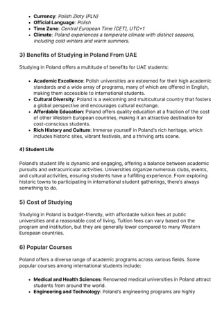Study in Poland | Study Medicine in Poland | PDF