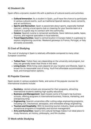 Study in Spain : Immersive Learning Journey | PDF