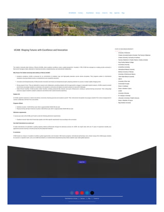 UCAM Catholic University of Murcia: Study Opportunities | PDF | Free ...