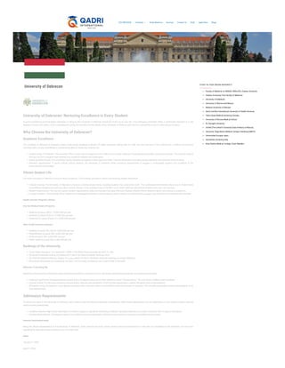 University of Debrecen: Leading Education Hub in Hungary | PDF