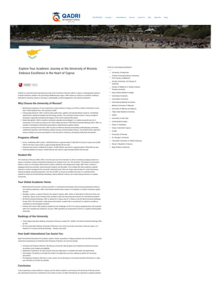 Leading the Future with University of Nicosia Academic Prowess | PDF