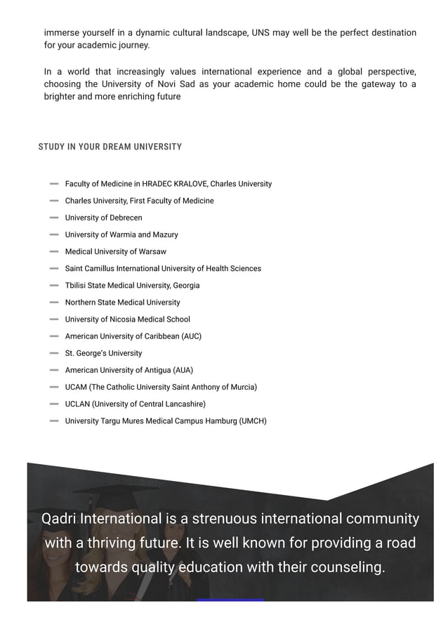 University of Novi Sad Serbia: Academic Excellence in Europe | PDF