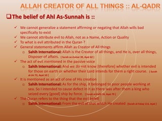 Qadr or Predestination in Islam | PPTX