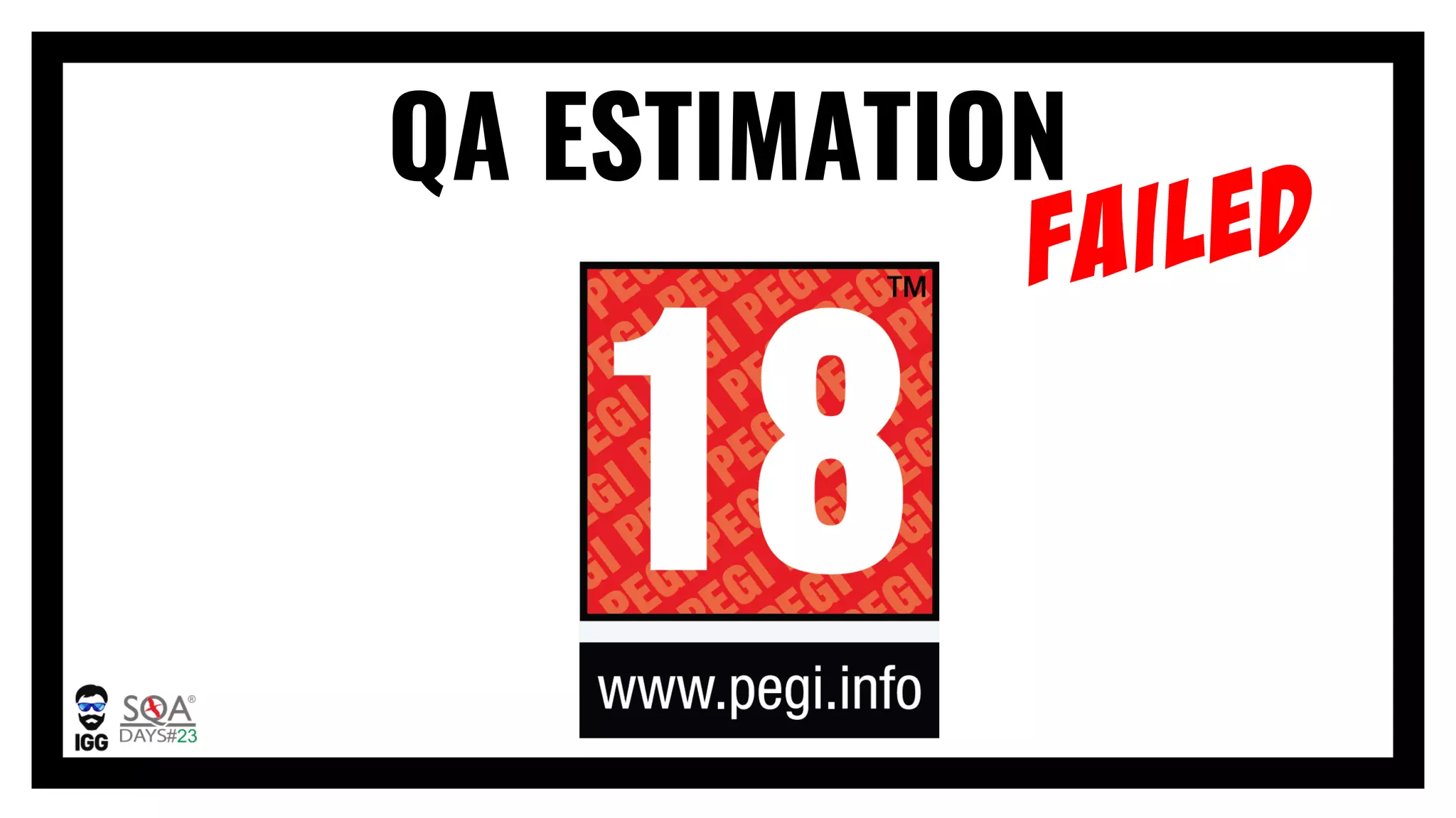 Qa Estimation Failed Mission Impossible Ppt 