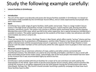 Writing a report | PPTX