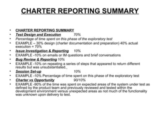 Qa exploratory test charter template | PPT