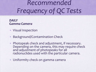QC Gamma Camera | PPTX