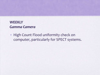 QC Gamma Camera | PPTX