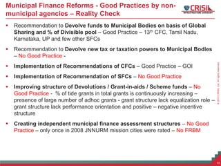 Municipal Finance Reforms Good Practices | PPTX
