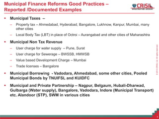Municipal Finance Reforms Good Practices | PPTX