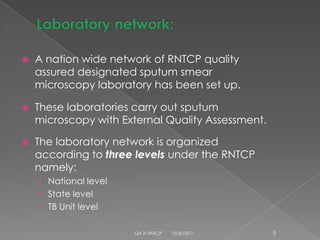 Quality Assurance in RNTCP | PPTX