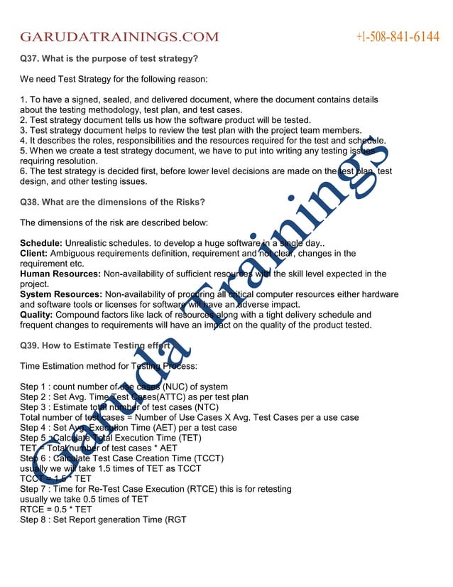 Qa interview questions and answers | PDF