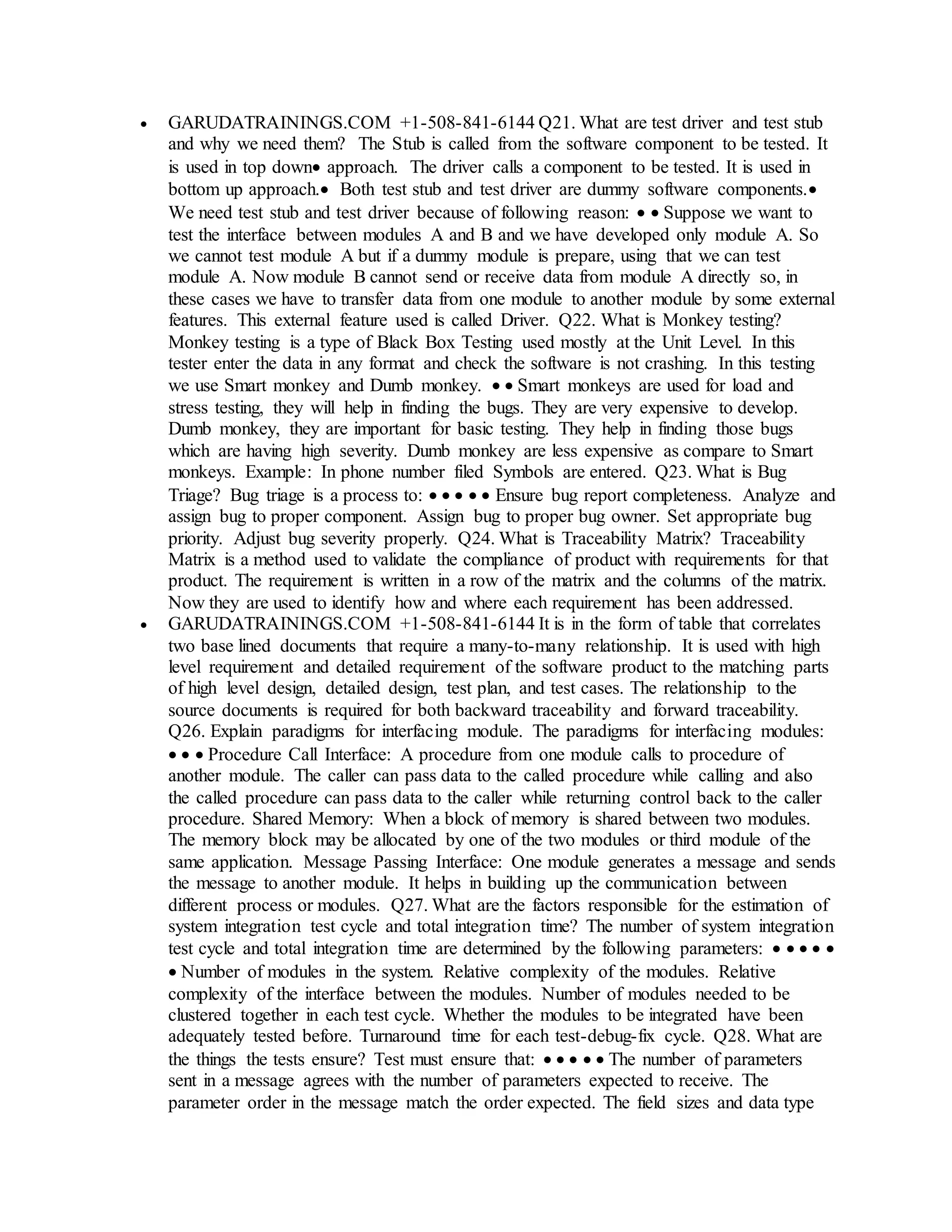 Qa interview questions and answers | PDF