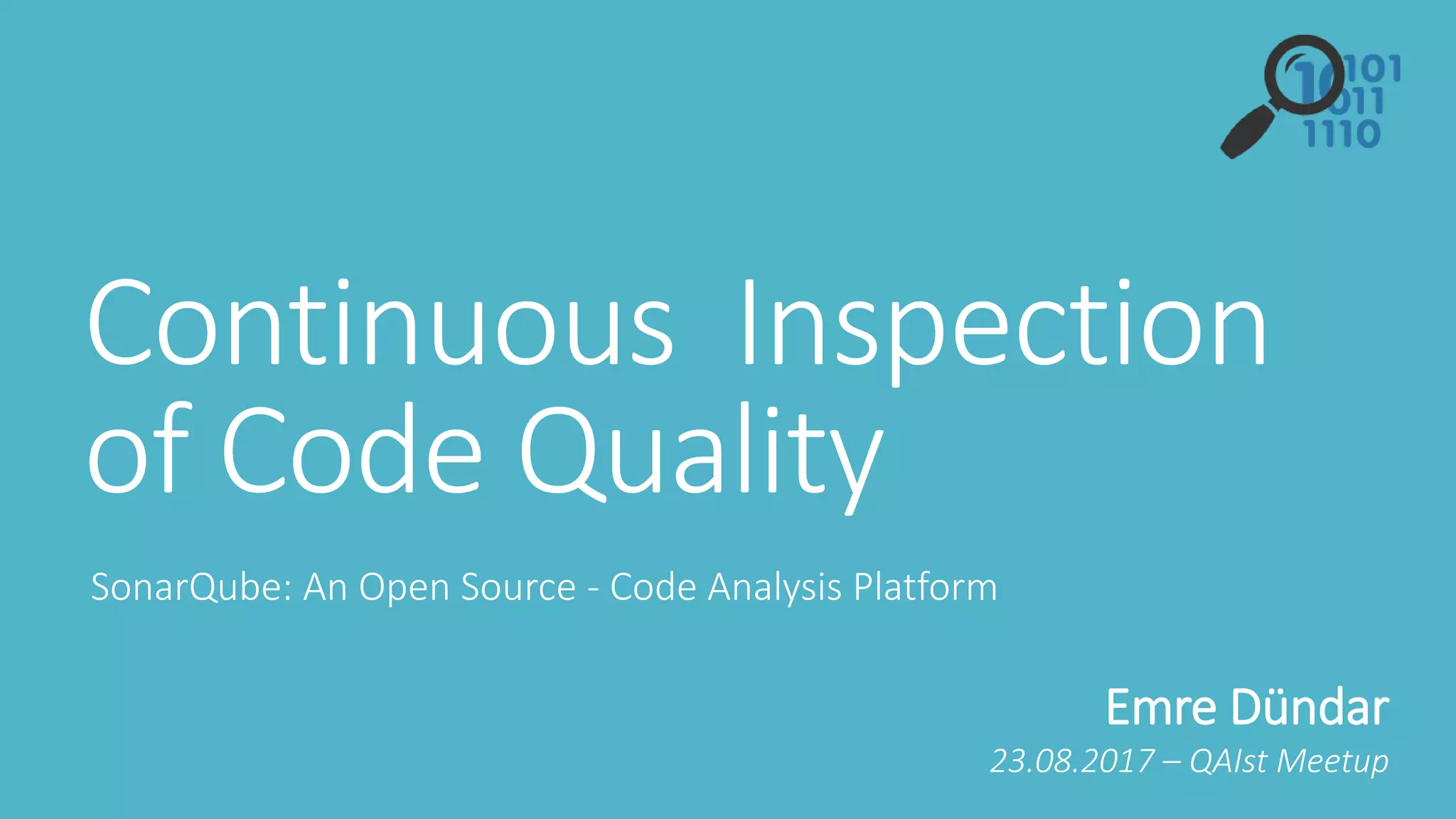 Continuous Inspection of Code Quality: SonarQube | PDF | Web Development | Internet