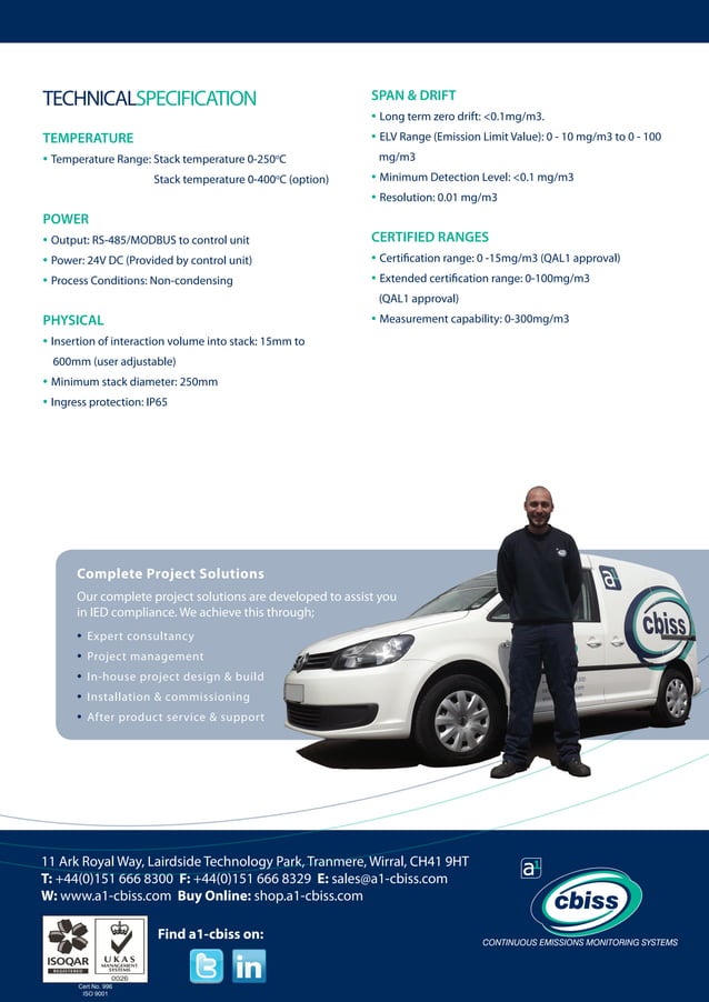 Qal 181 particulate monitor datasheet | PDF