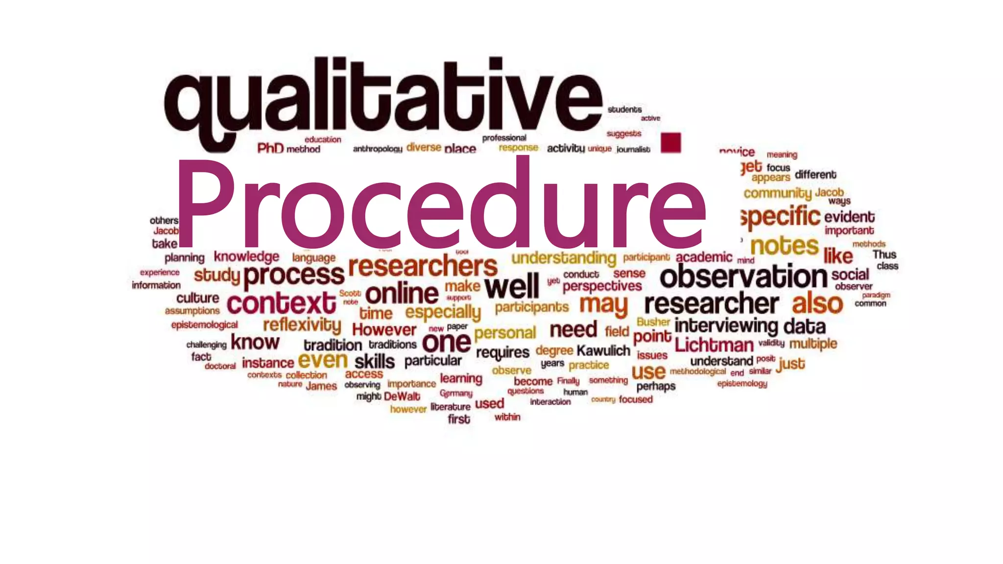 Qualitative Procedure | PPTX