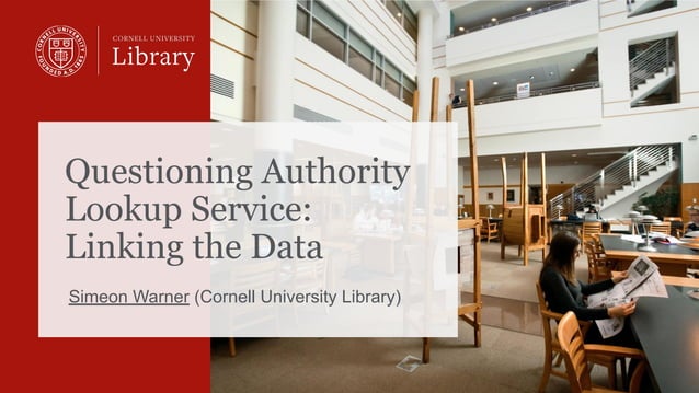 Questioning Authority Lookup Service: Linking the Data | PPT