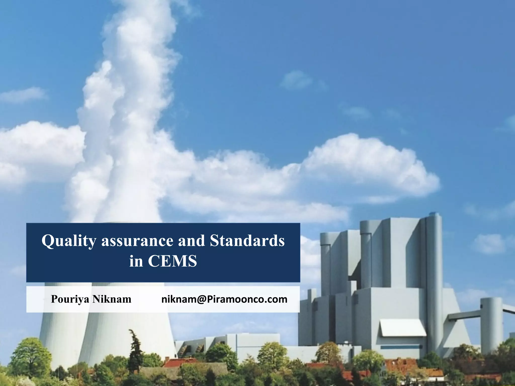 QAL and standards in CEMS systems | PPT