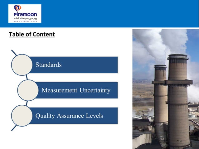 QAL and standards in CEMS systems | PPT | Chemistry | Science