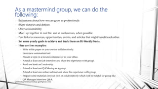 QA manager mastermind | PPTX