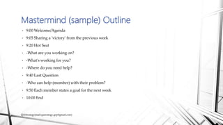 QA manager mastermind | PPTX