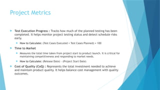 QA Metrics & Reporting – Measuring What Matters in Software Testing.pptx