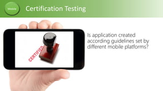 Mobile Testing Types and Basic Process | PPTX